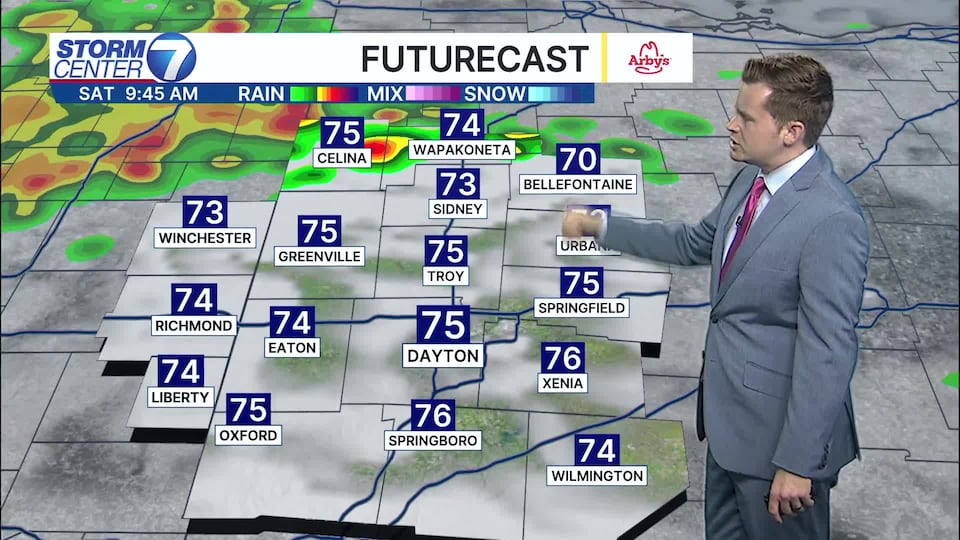 Friday evening forecast