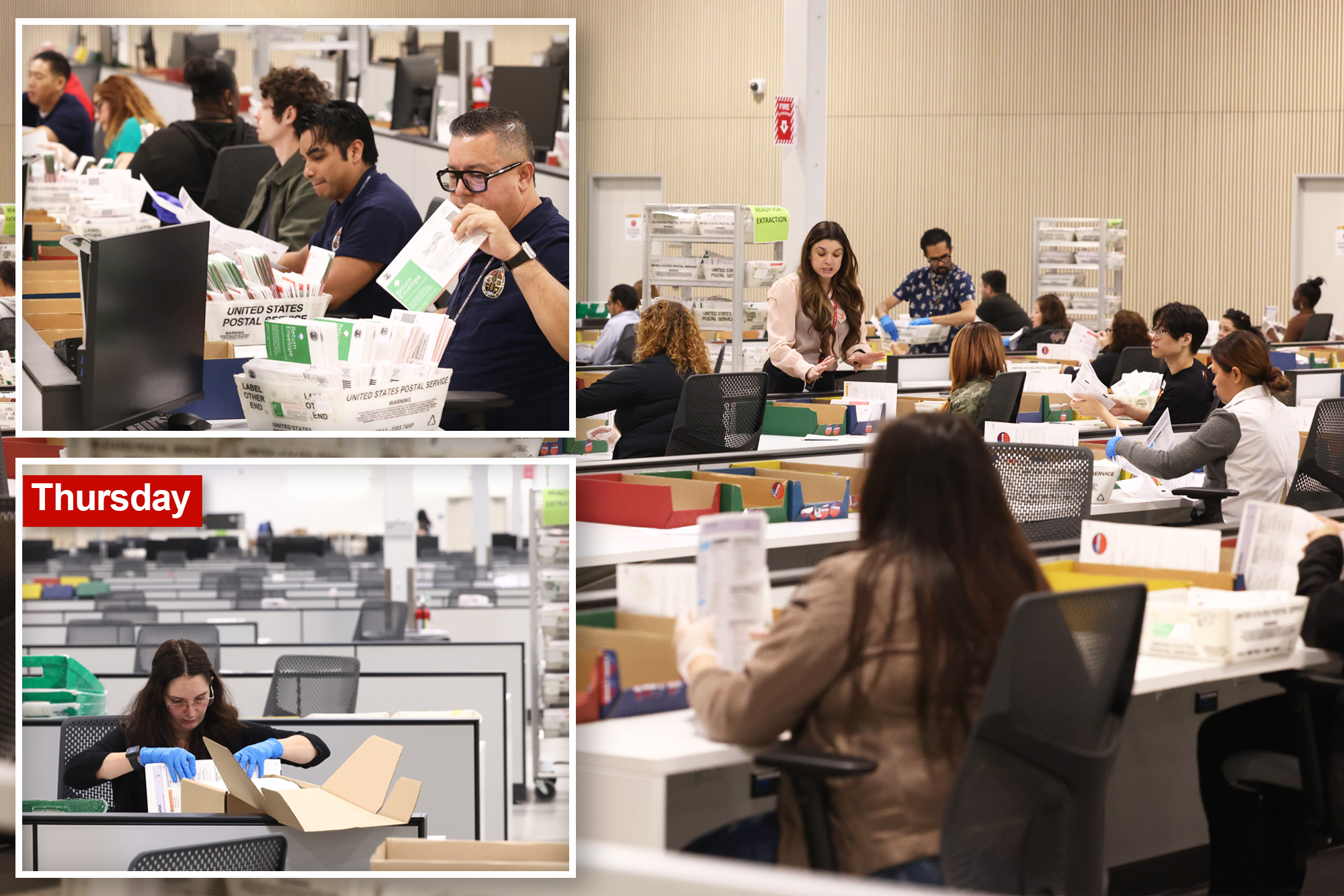 LA County vote-counting facility appears bustling with workers as probe ...