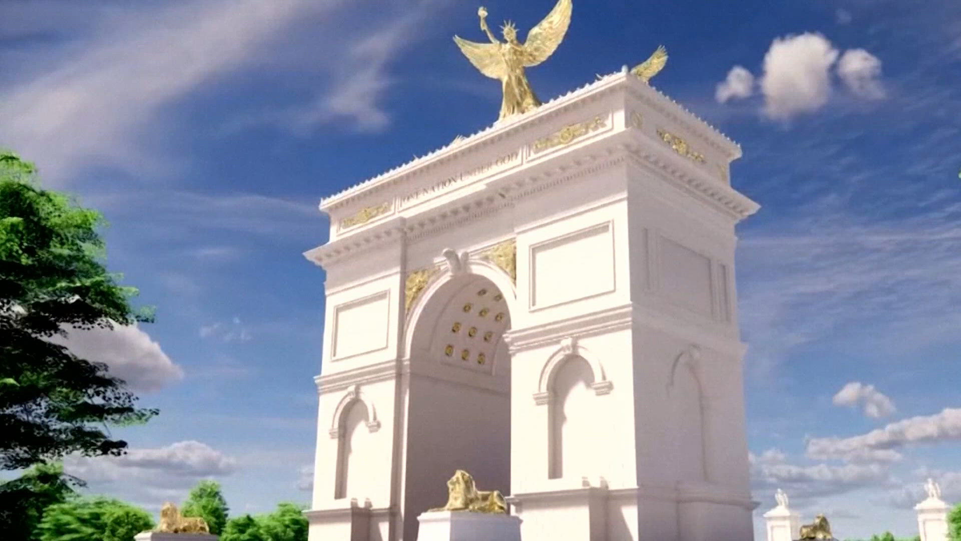 Workers facing 20-hour days to build President Trump's 'Triumphal Arch'