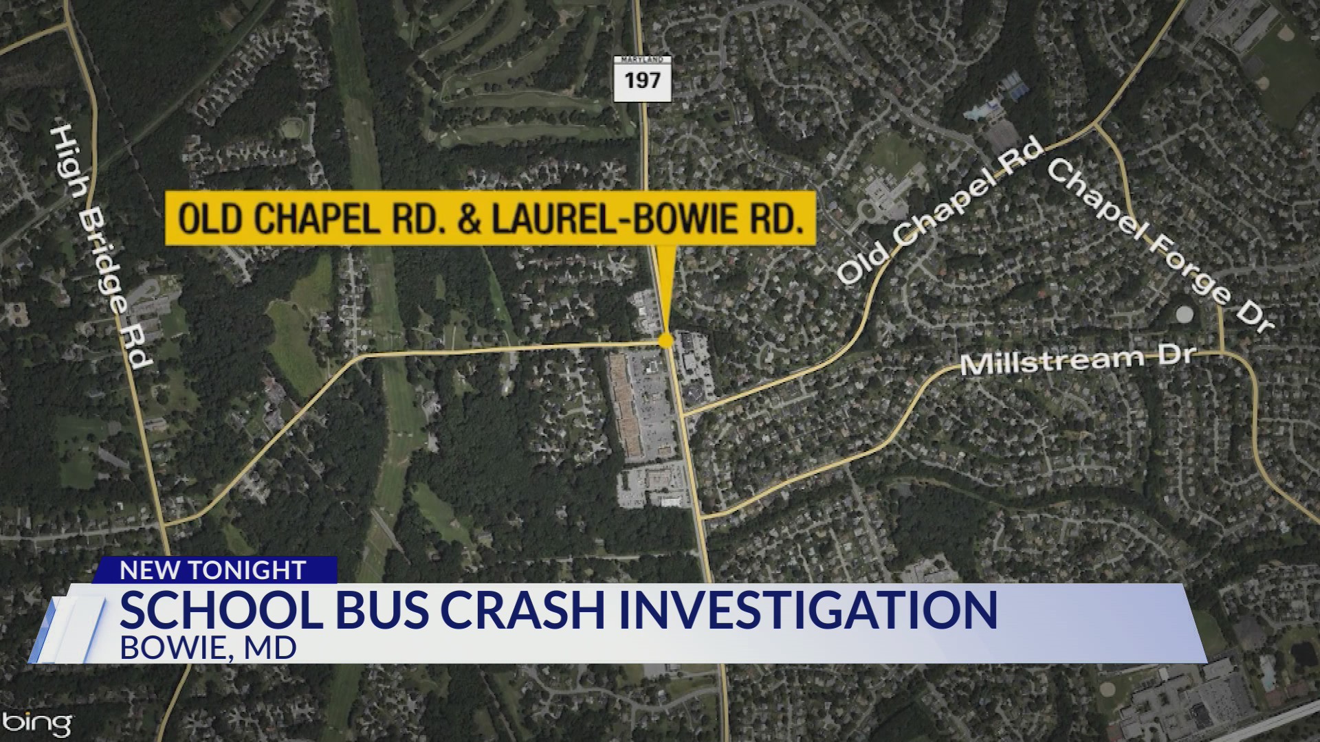 Driver hurt in Bowie crash involving school bus