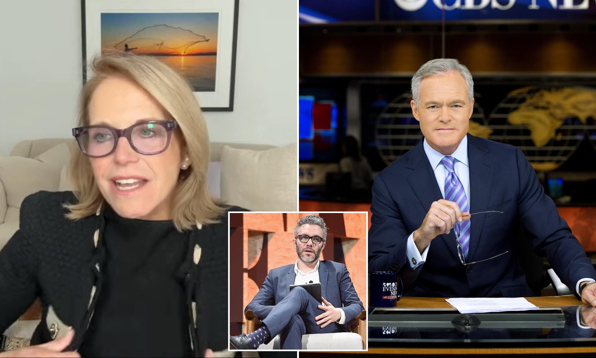 Katie Couric rubs salt in Scott Pelley's wounds after his firing from ...