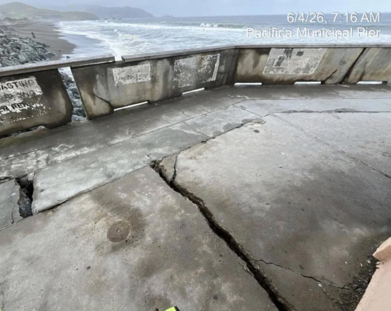 Historic California pier threatens to crumble into the sea as ...