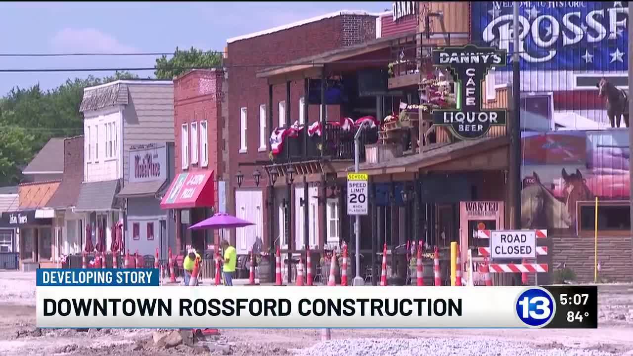 Rossford roundabout construction disrupts local businesses
