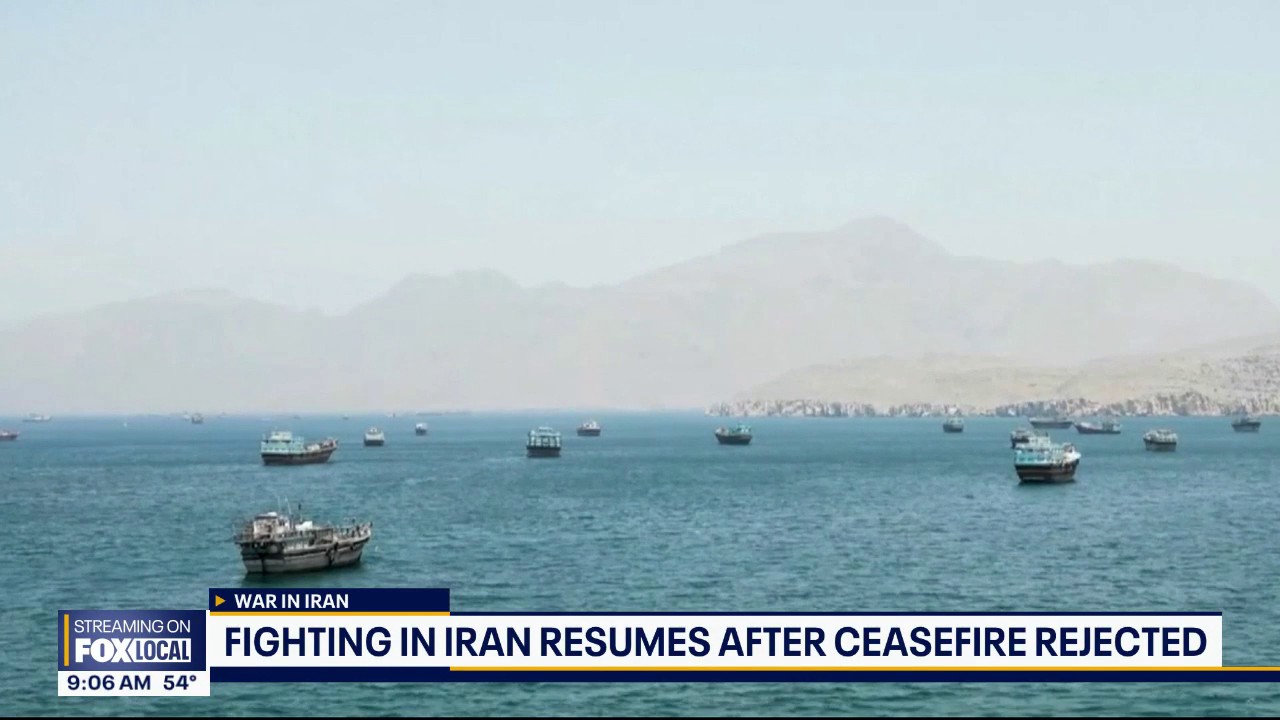 Fighting between US and Iran resumes after ceasefire rejection
