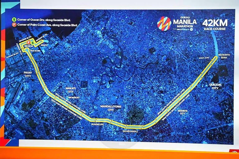Look: MMDA rerouting plan for the Galaxy Manila Marathon on June 12