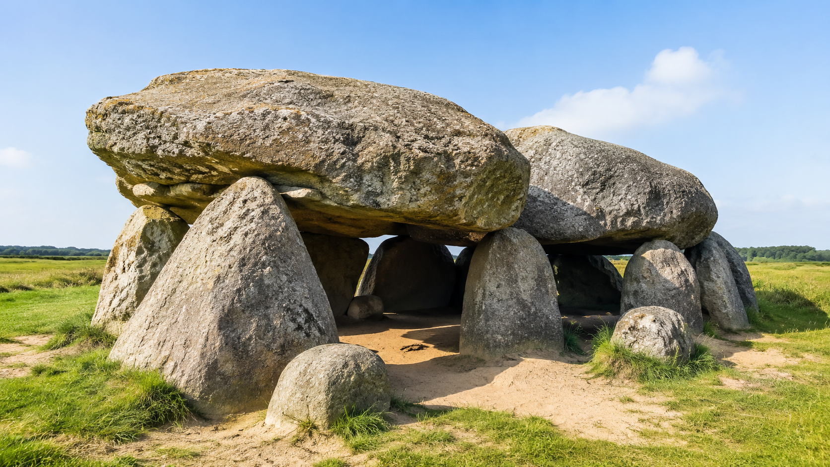 Dutch dolmens in Drenthe are the stone remains of 5,400-year-old tombs