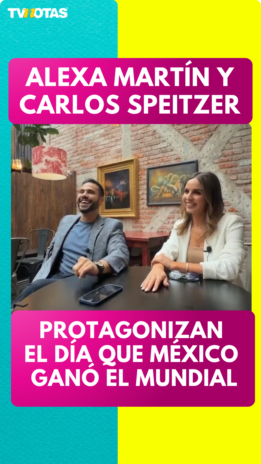 Alexa Martín y Carlos Speitzer estrenan El día que México ganó el Mundial