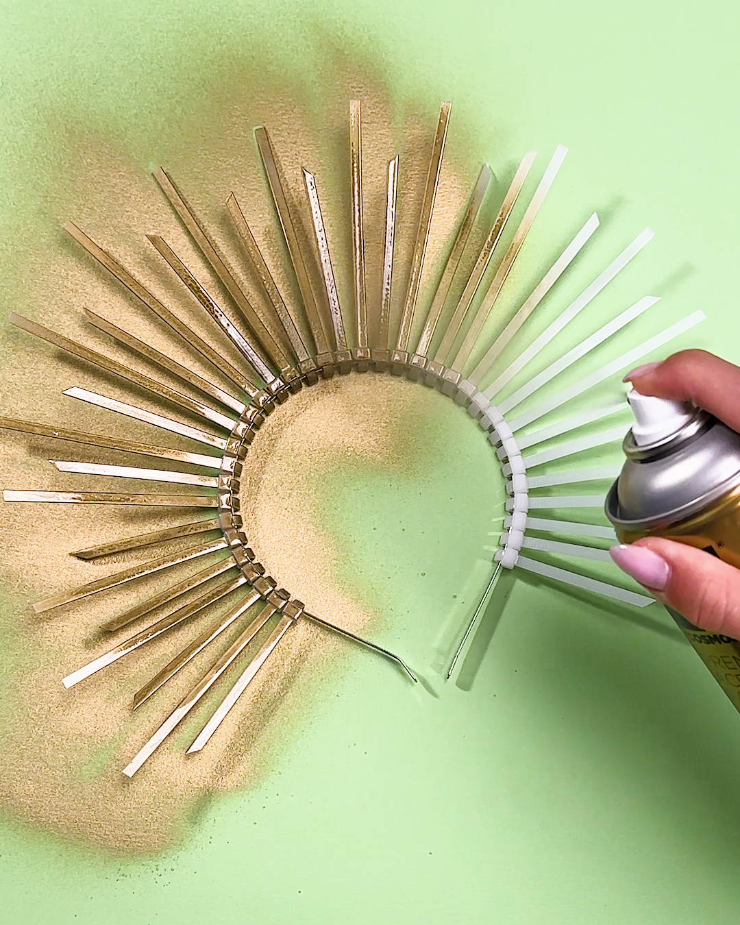 Create a stunning spiked halo headpiece DIY! 👑