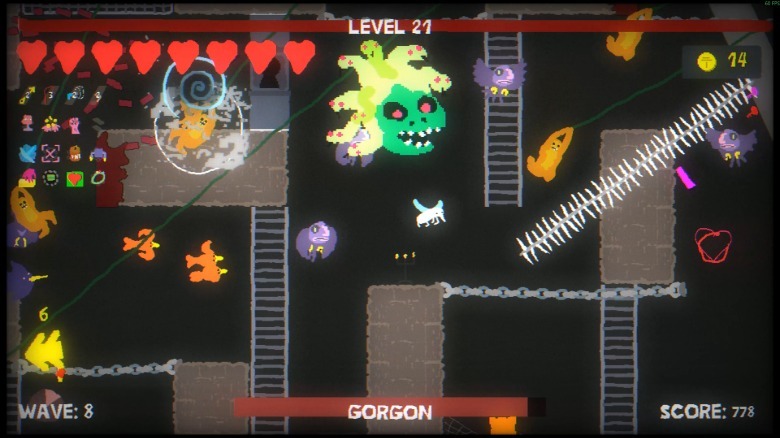 If Vampire Survivors and Spelunky had a baby, it'd be Messhof's Blood ...