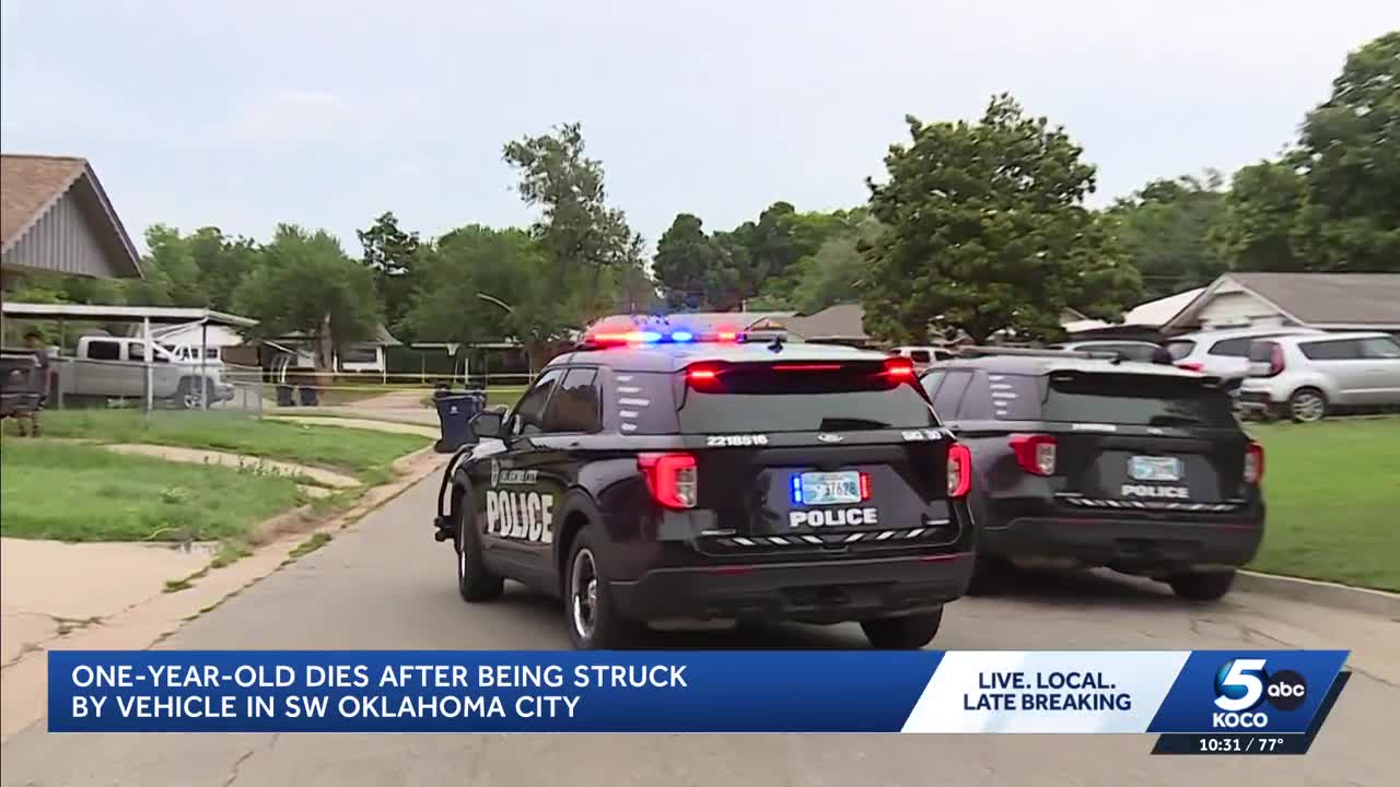 1-year-old fatally struck by vehicle in southwest Oklahoma City driveway