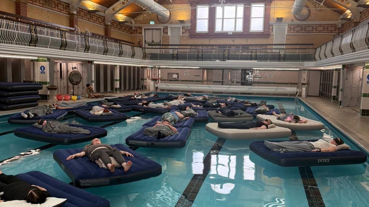 Floating away in 'dream-like state' at the council pool