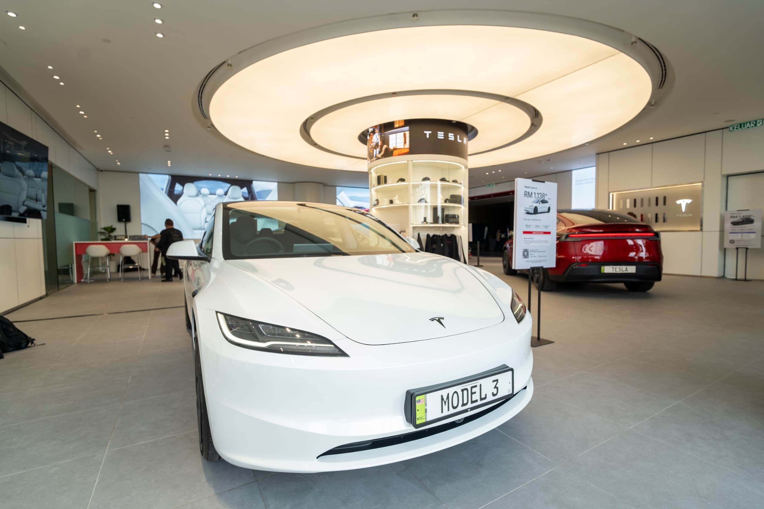 Tesla opens experience centre at Mid Valley Southkey in Johor Bahru ...
