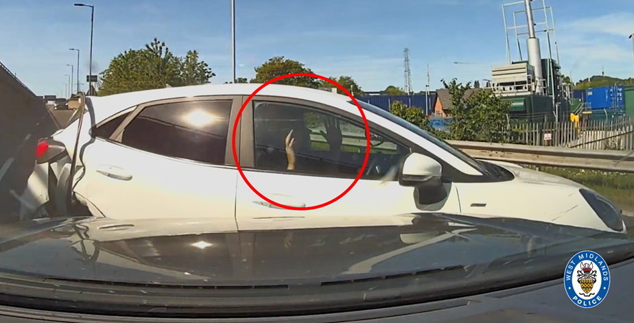 Knife-wielding driver stopped after driving wrong way on motorway