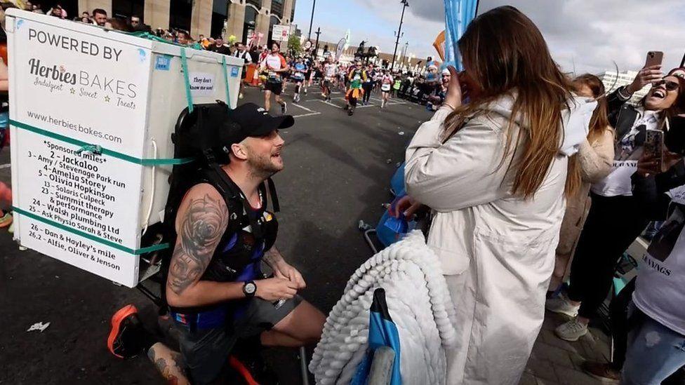 Man tackling 'wheelie' hard half-marathon event