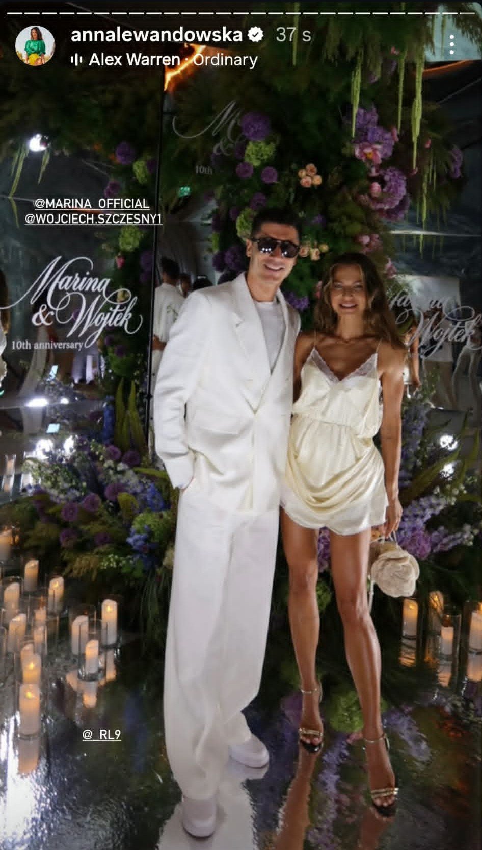 Anna i Robert Lewandowscy na imprezie Szczęsnych. Uwagę zwraca jedno