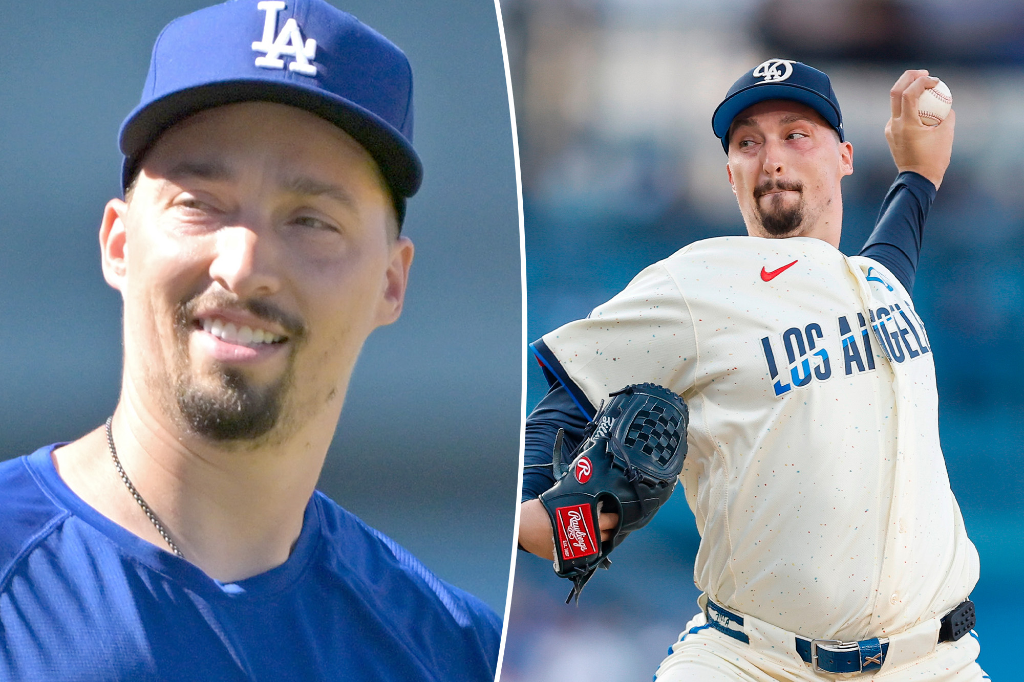 Dodgers’ Blake Snell throws for first time since elbow surgery