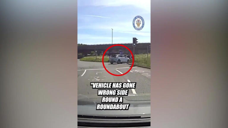 Knife-wielding driver stopped after driving wrong way on motorway