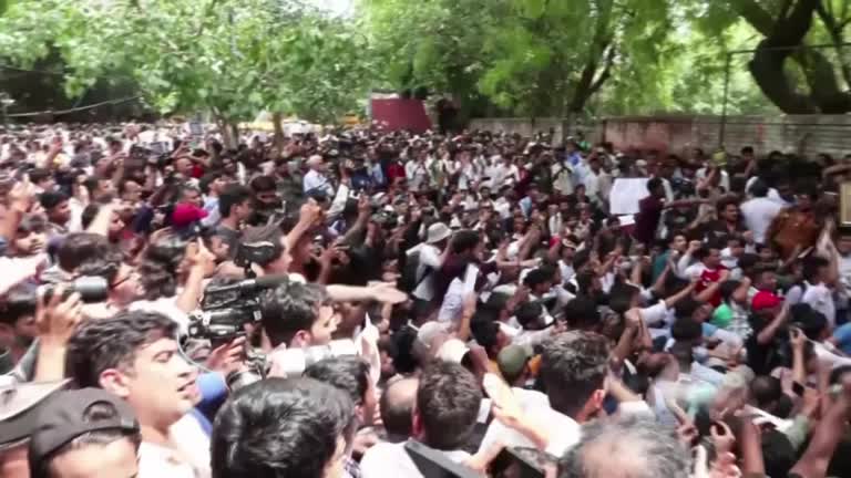 India's viral 'Cockroach' youth group stages first major protest