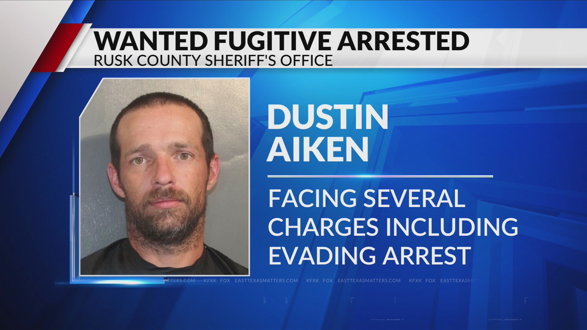 Rusk County fugitive arrested after Texas Game Wardens tip