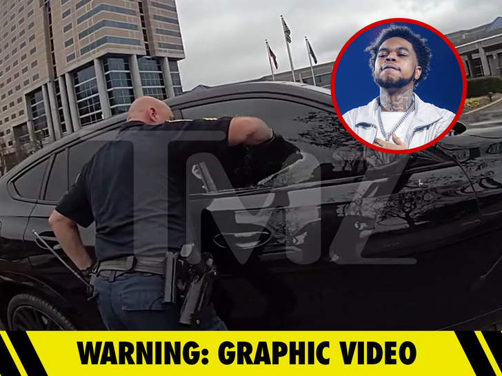 Lil Poppa's bloody body on stretcher after suicide, bodycam footage shows