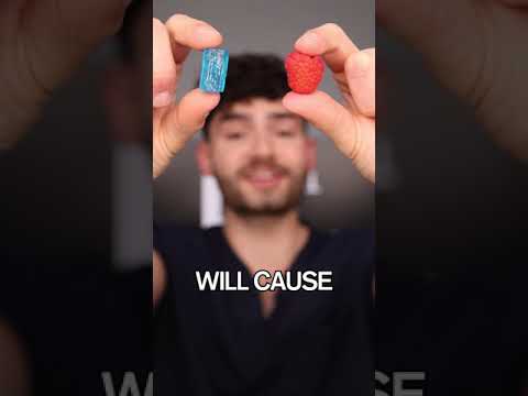 Does blue raspberry tanghulu cause cavities? #shorts