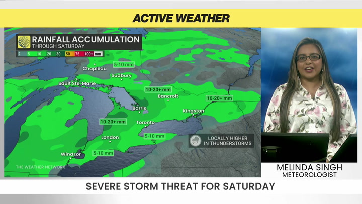 Severe storm threat looms over Ontario for Saturday