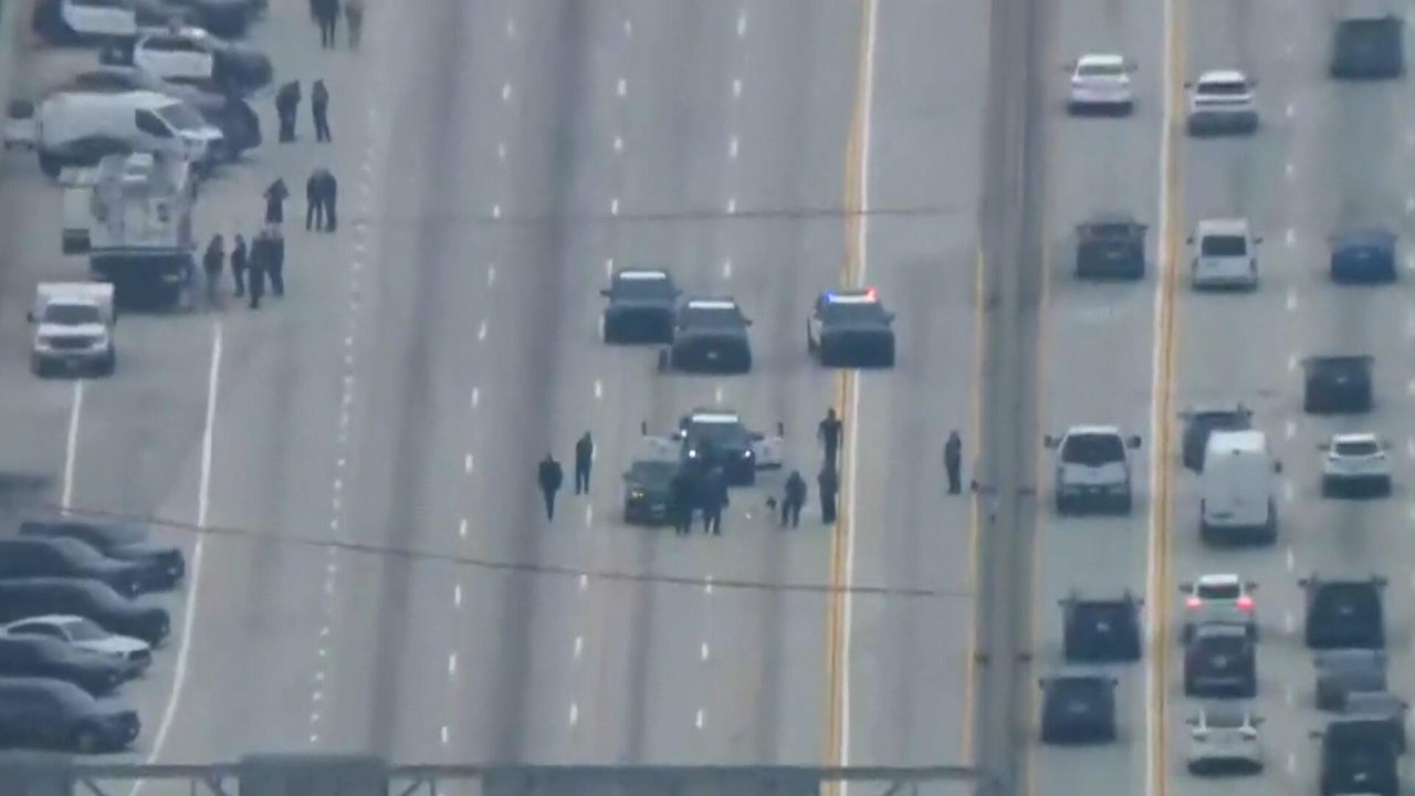 Los Angeles police chase ends in fatal shooting of suspect on 405 Freeway