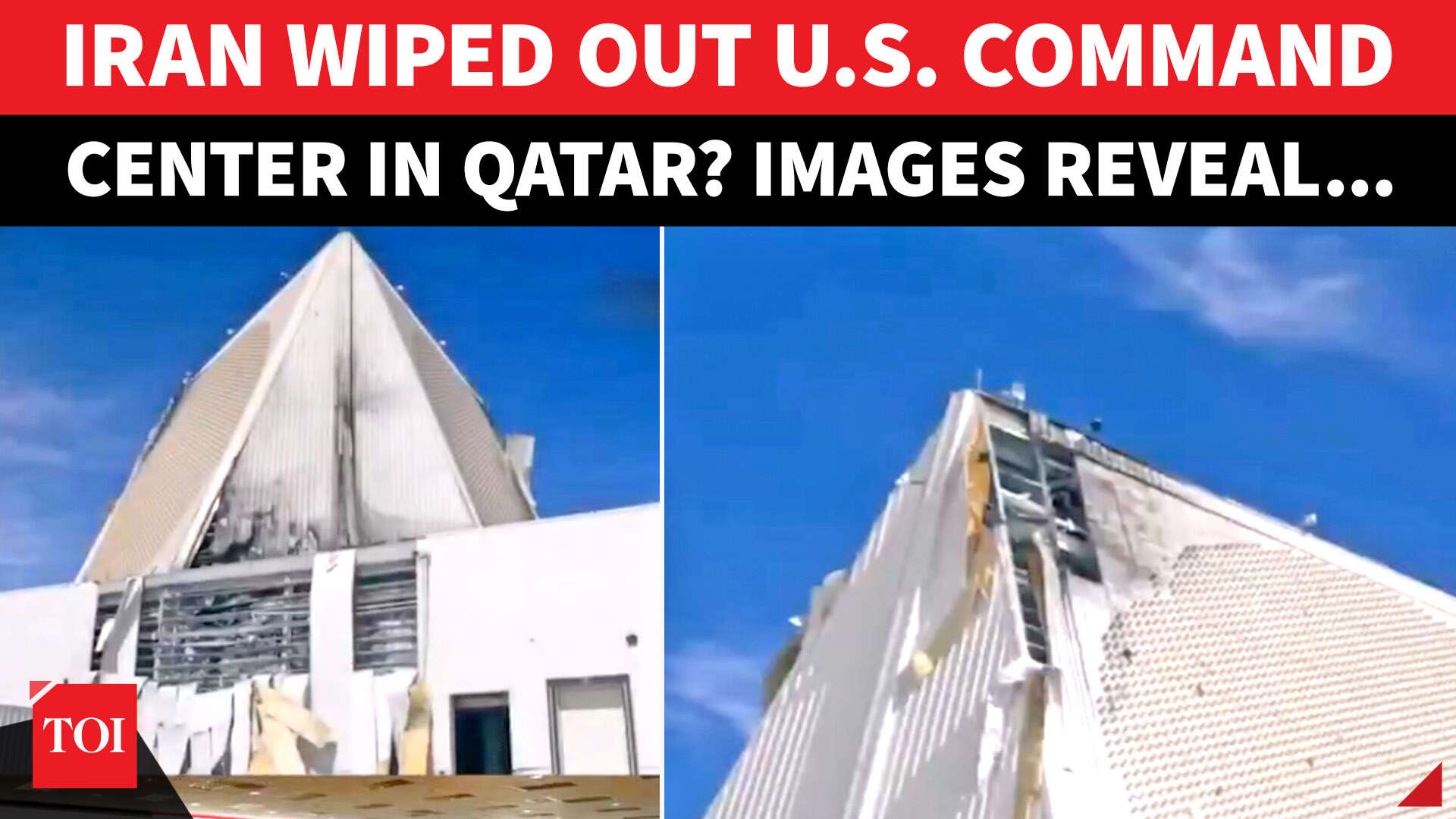 Iran attacks US command centre in Qatar; shocking video shows ...
