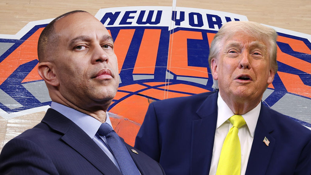 'Ruin a good thing': Hakeem Jeffries slams Trump attending Knicks NBA ...
