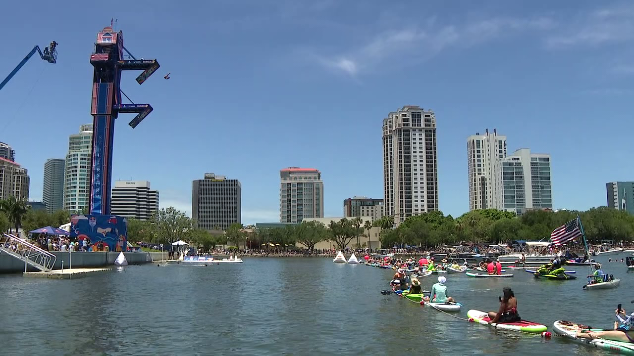 Red Bull Cliff Diving World Series kicks off at St. Pete Pier for only ...