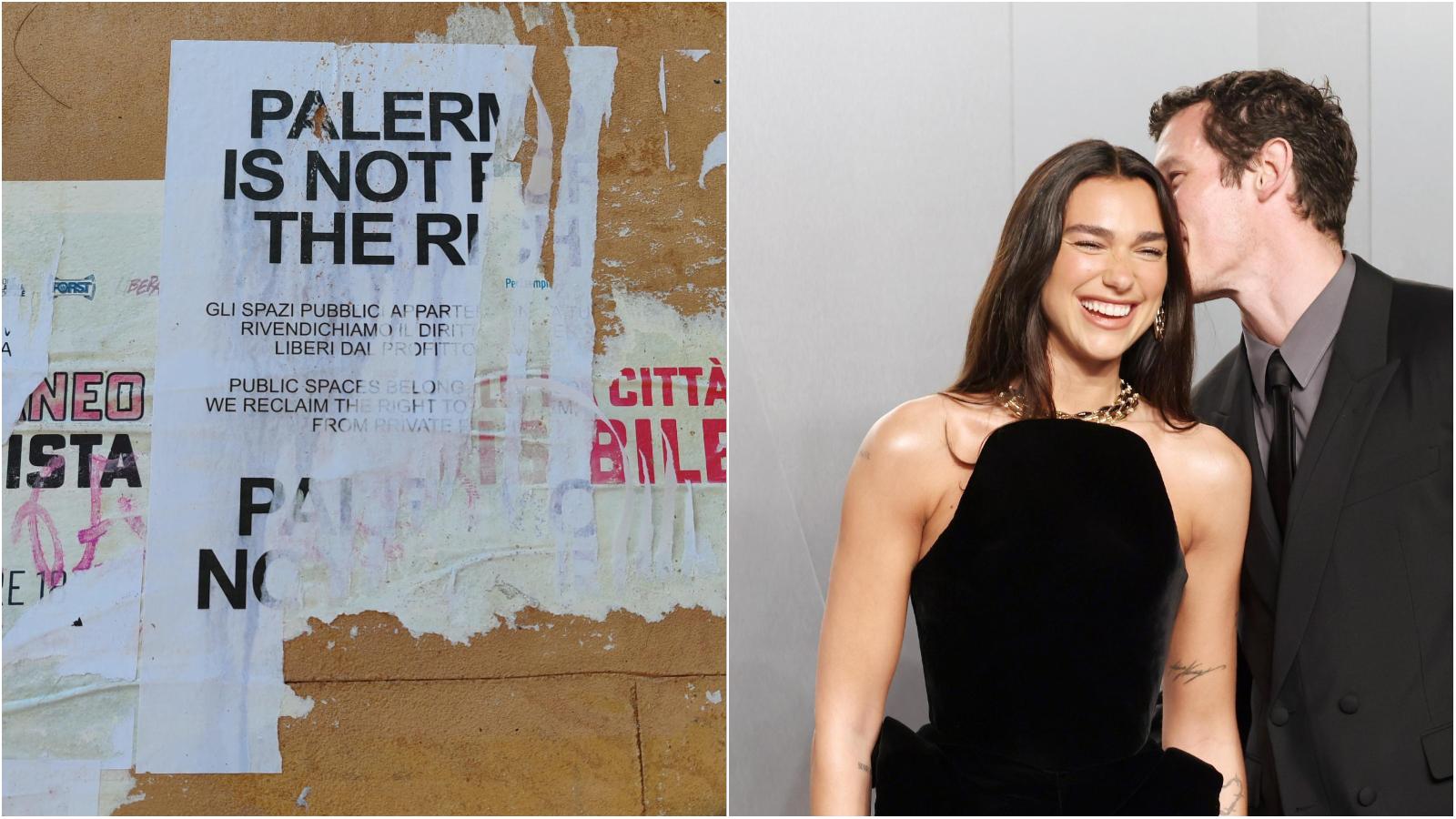 Dua Lipa e Callum Turner, festa di nozze blindata (con protesta ...