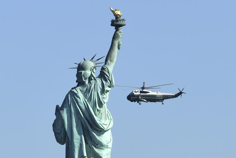 DOJ lawyer argues in court that Trump could demolish Statue of Liberty ...