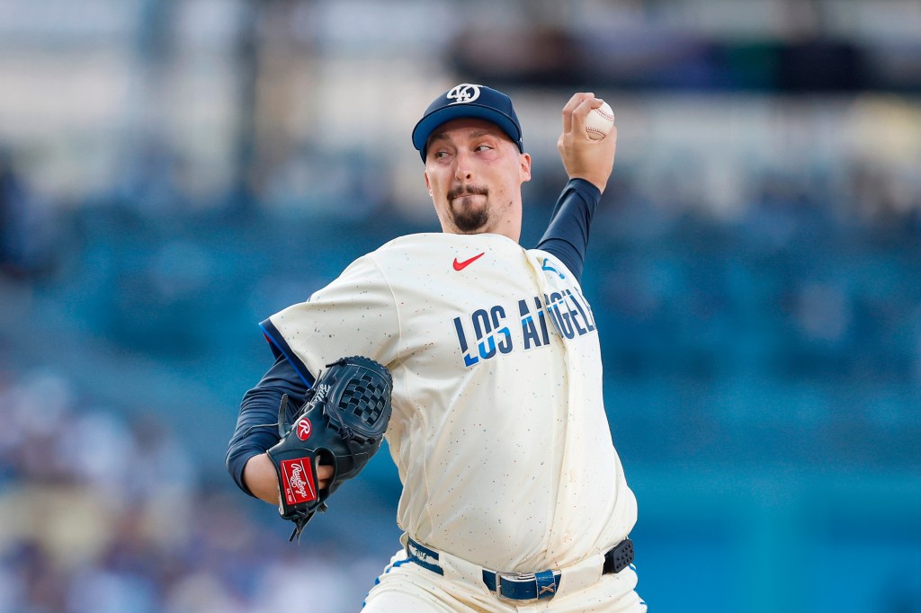 Dodgers’ Blake Snell throws for first time since elbow surgery
