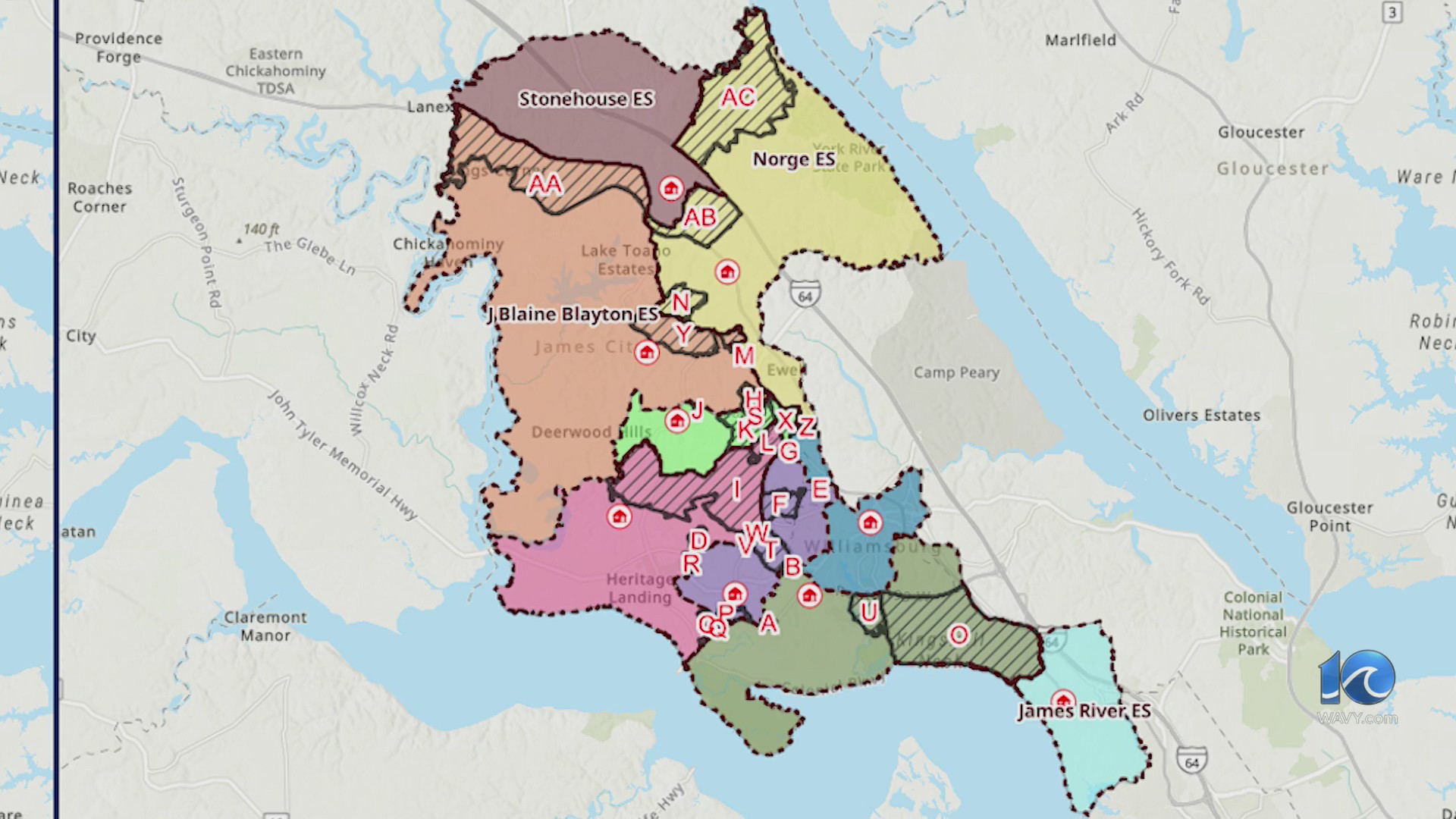 WJCC School Redistricting creating uncertainty
