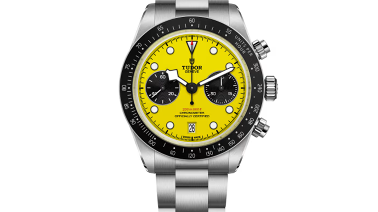 Tudor's new Bumblebee Black Bay Chrono 39 features a bold yellow dial ...