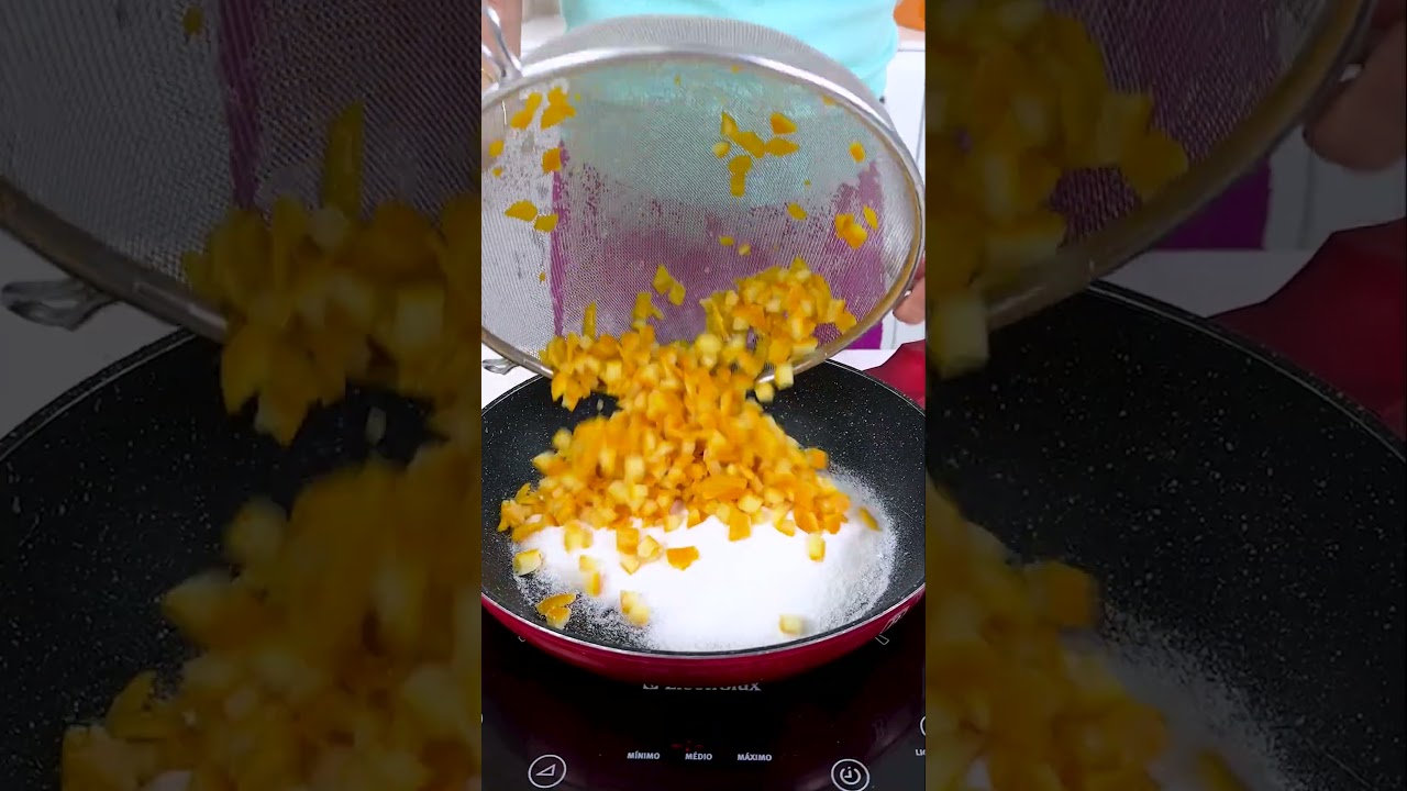 Esse docinho de confeitaria chique é super fácil de fazer! #doce #laranja