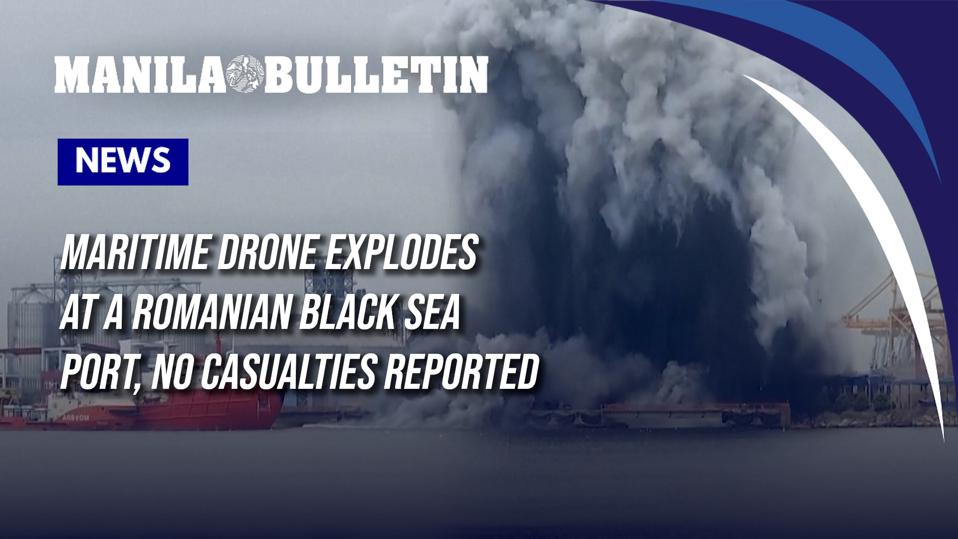Maritime drone explodes at a Romanian Black Sea port, no casualties ...