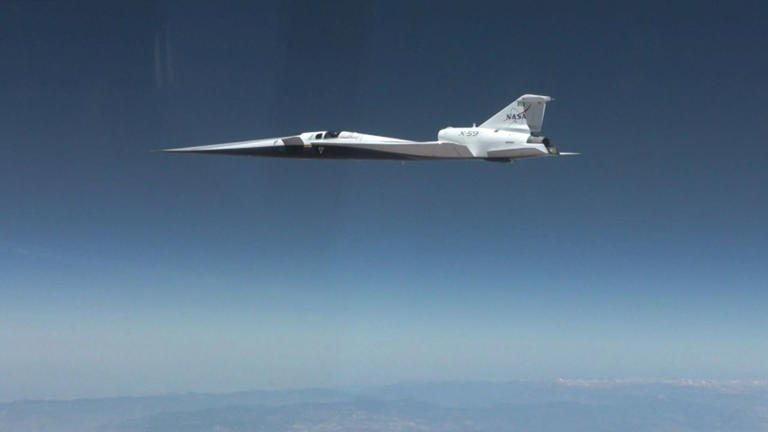 Going supersonic! NASA's X-59 jet breaks sound barrier for the 1st time