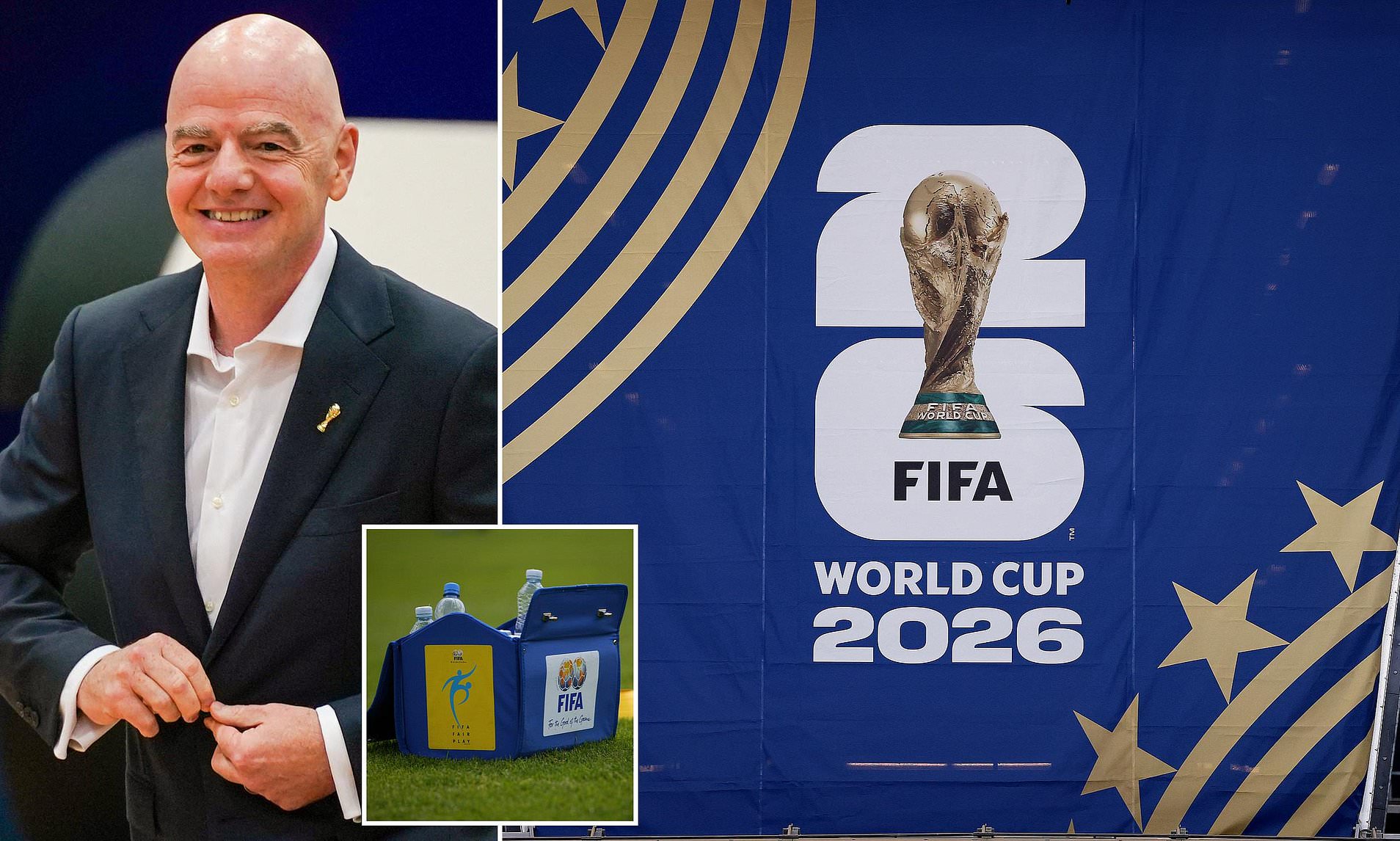 FIFA makes dramatic U-turn on water bottle ban at World Cup 2026 stadiums