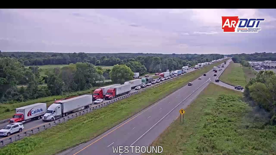 Crash on Interstate 40 in Lonoke County shuts down eastbound traffic ...