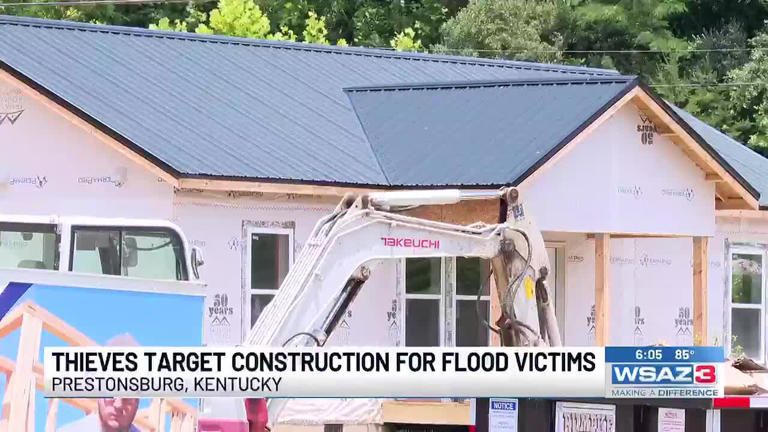 Thieves target construction project for flood victims