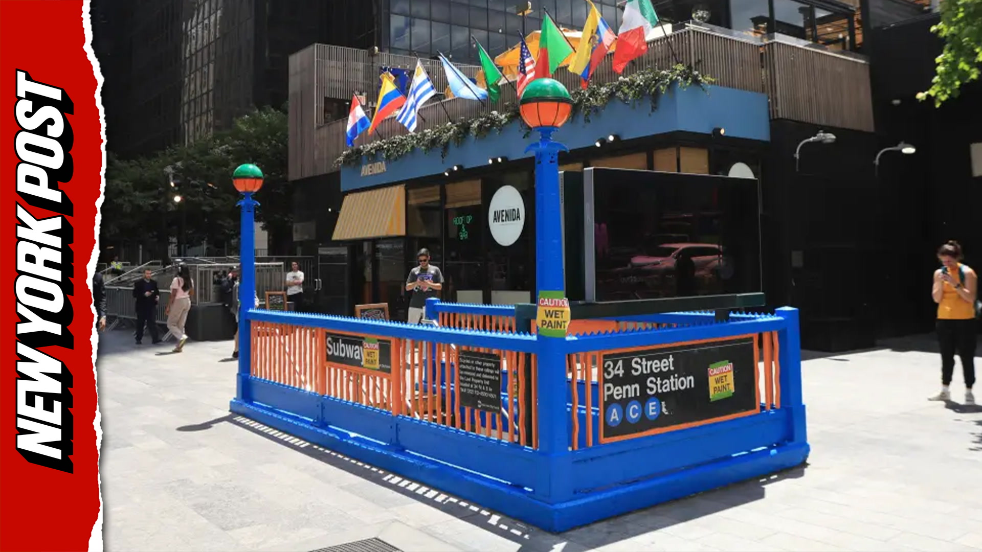 Knicks-themed NYC subway entrance becomes latest viral tribute during ...