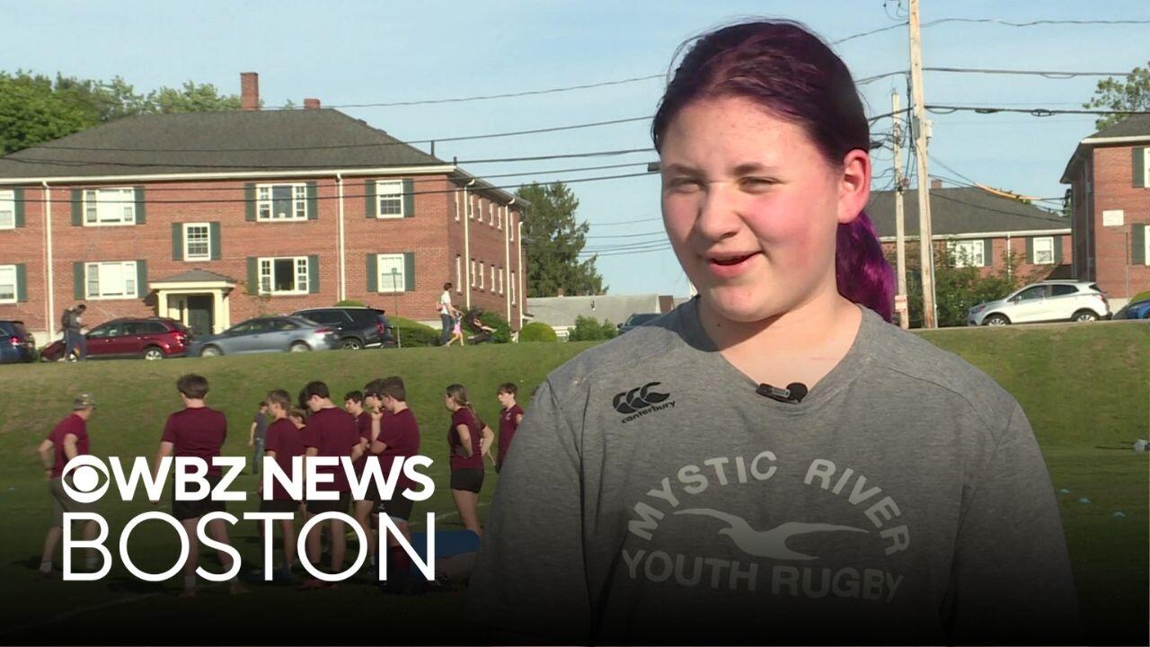 Young rugby player from Boston supports her little sister and other ...