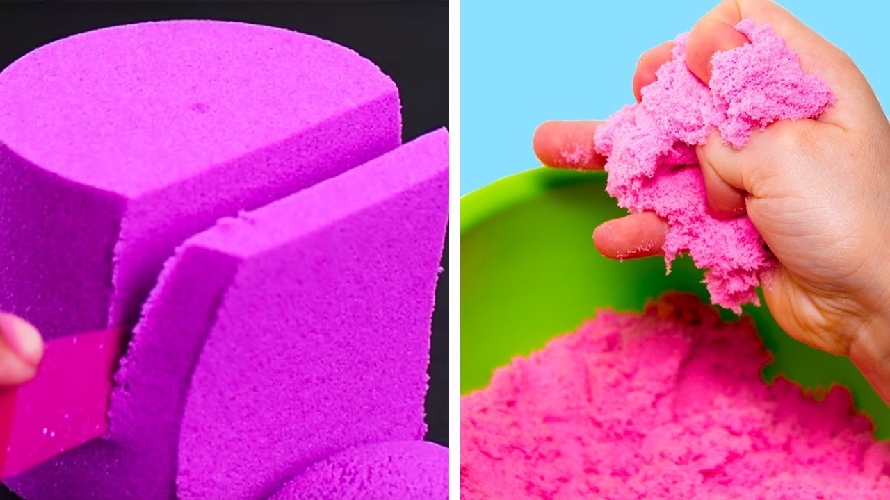 Satisfying kinetic sand DIY & clever painting hacks | Crafts and life ...