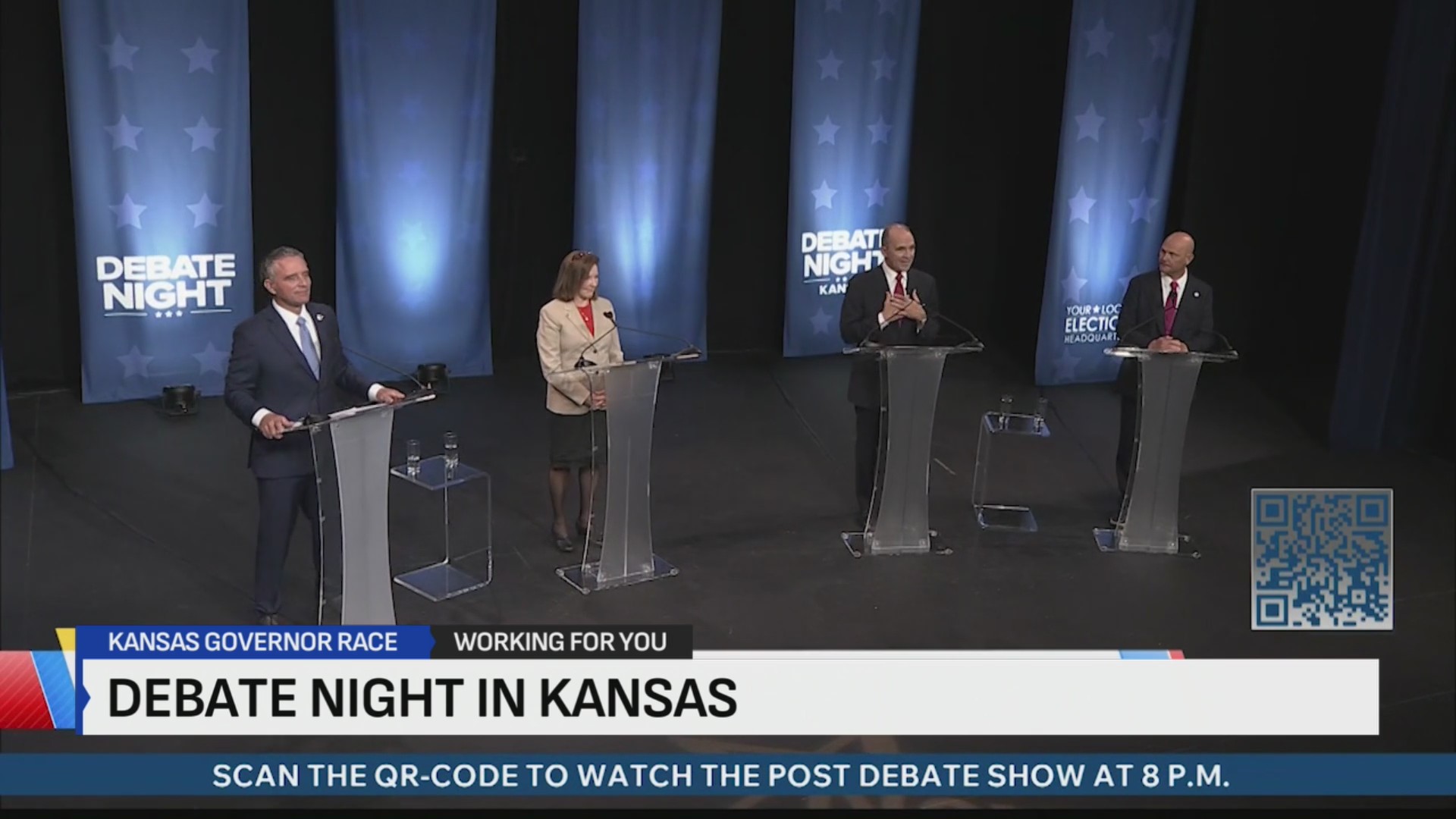 Candidates for GOP nomination for Kansas governor spar during debate