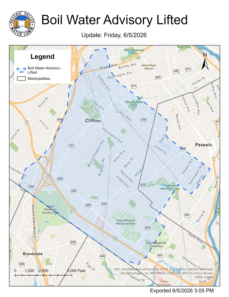 Boil water advisory lifted for Passaic County towns. What to do now