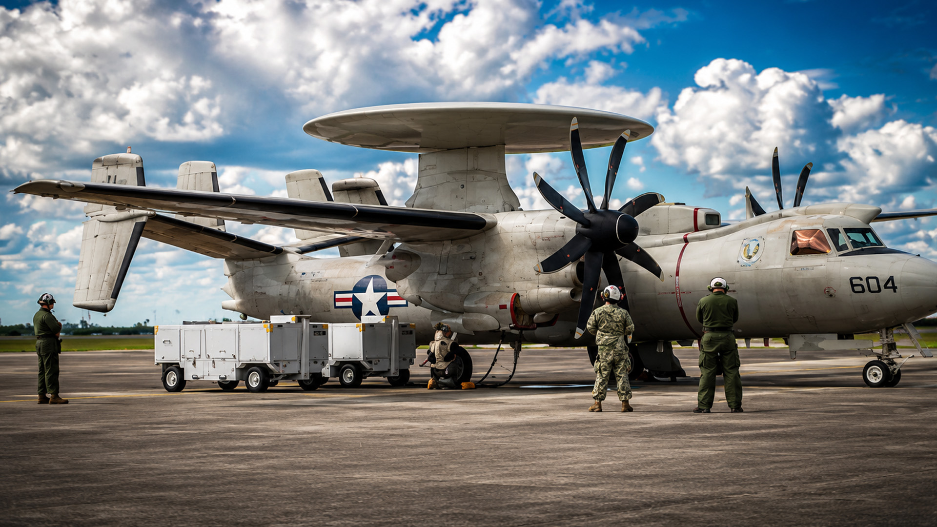 US military uses advanced airborne radar aircraft