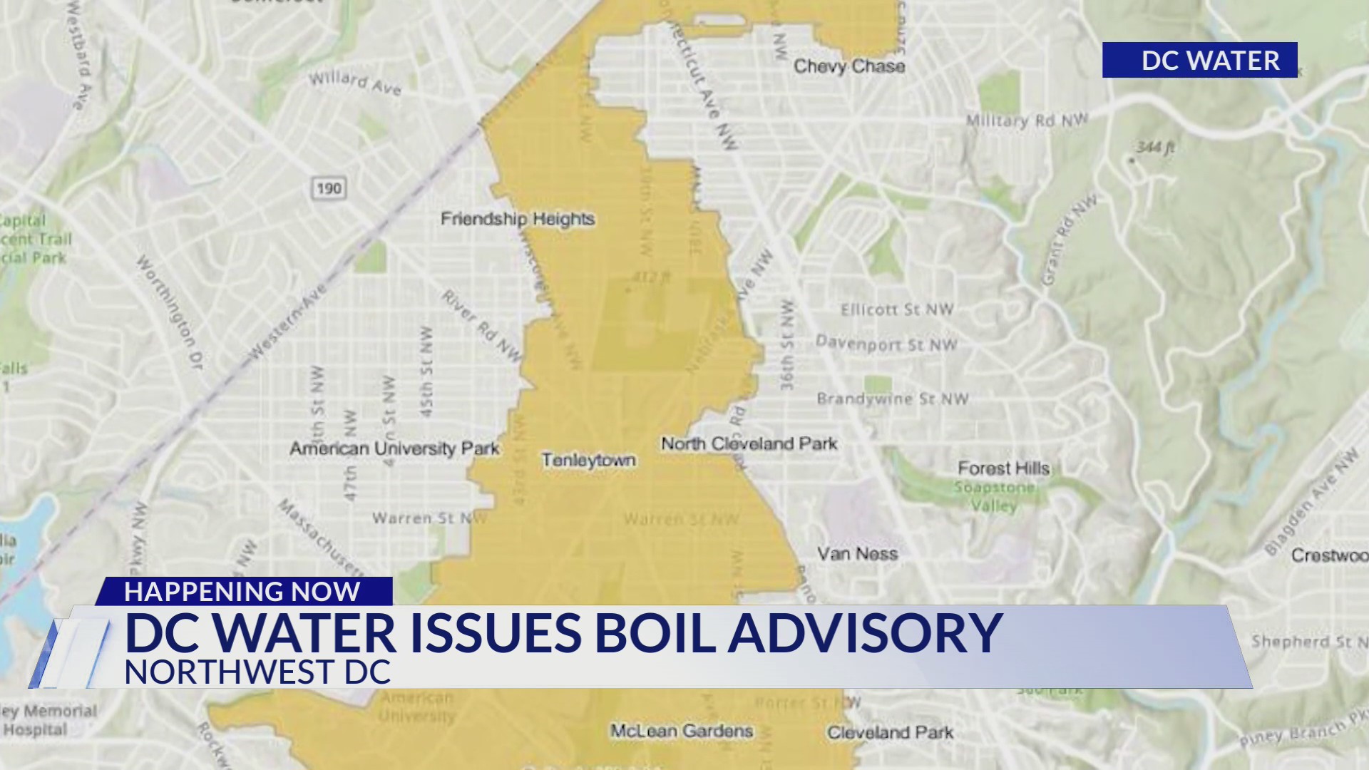 DC Water issues boil advisory
