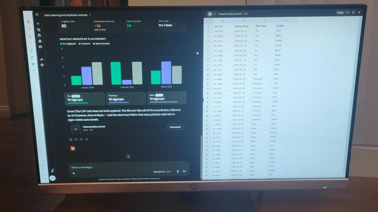 Claude's no-code canvas replaces hours of Python debugging in minutes
