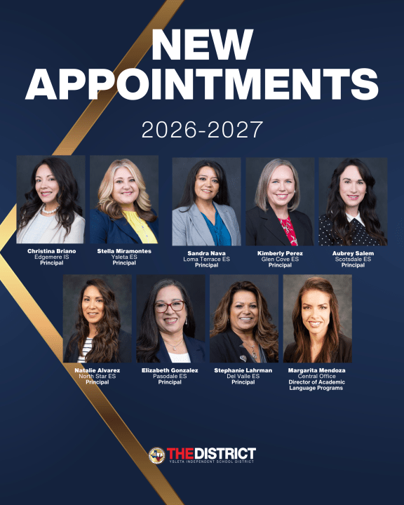 Ysleta ISD names 8 elementary school principals for upcoming school year
